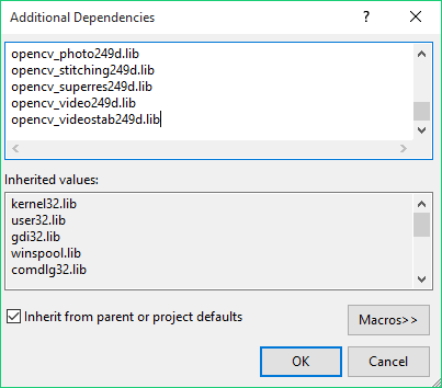 Integrate OpenCV 2.4.9 with Microsoft Visual Studio 2012 (32 bit) [c++]