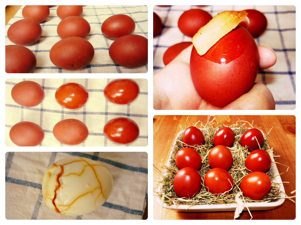 Tojásfestés hagymával - lépésről-lépésre