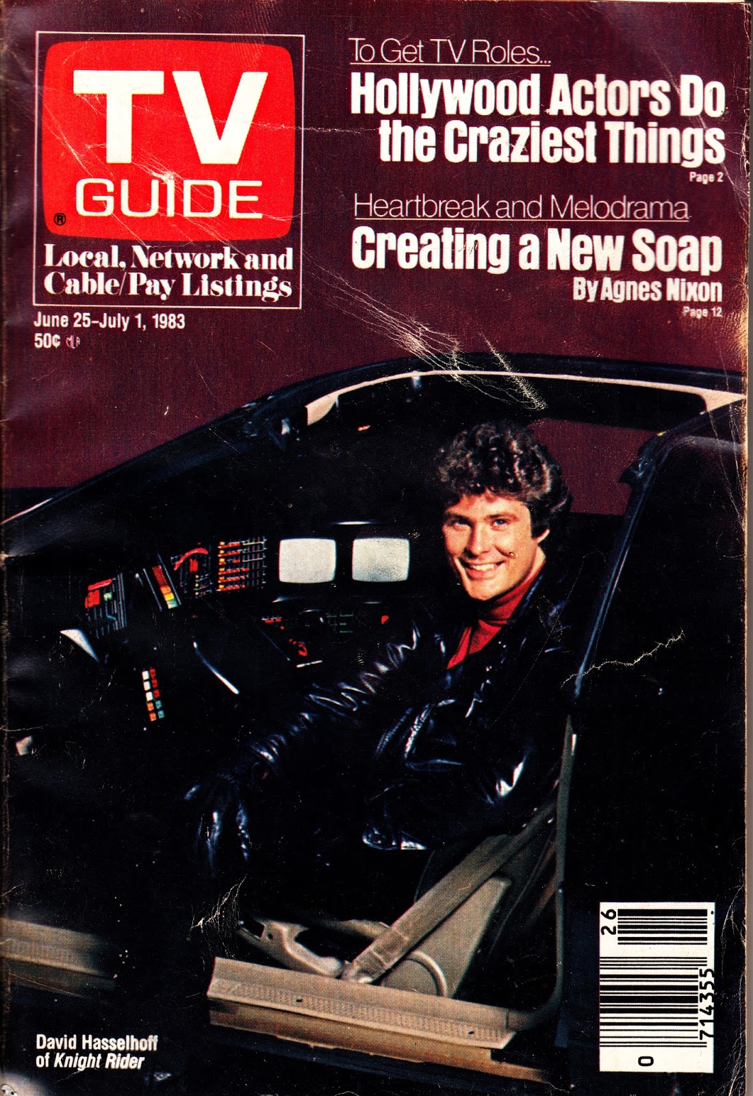 STARLOGGED - GEEK MEDIA AGAIN: 1983: TV GUIDE KNIGHT RIDER COVER