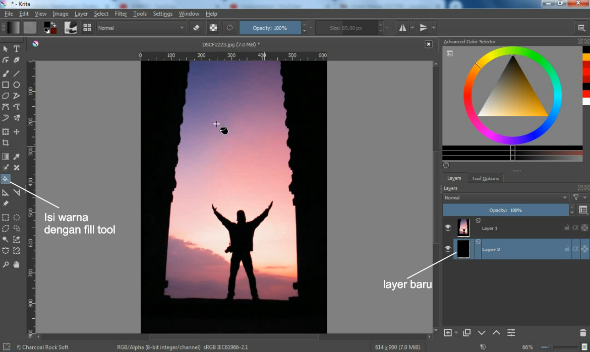 Krita fill tool - chlistcook