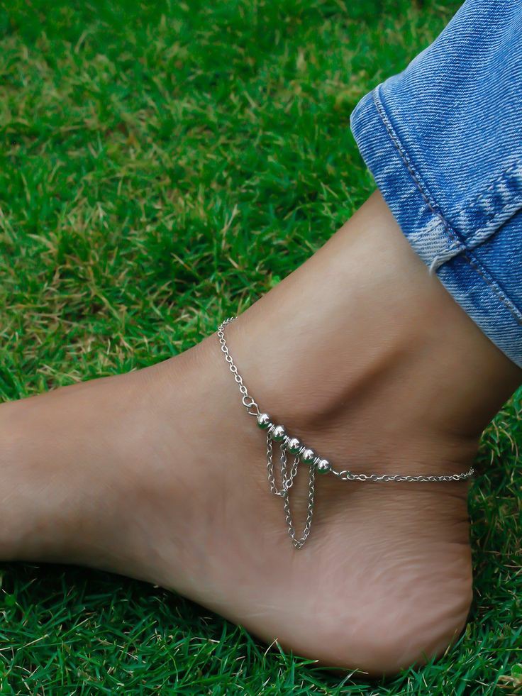 Silver anklets