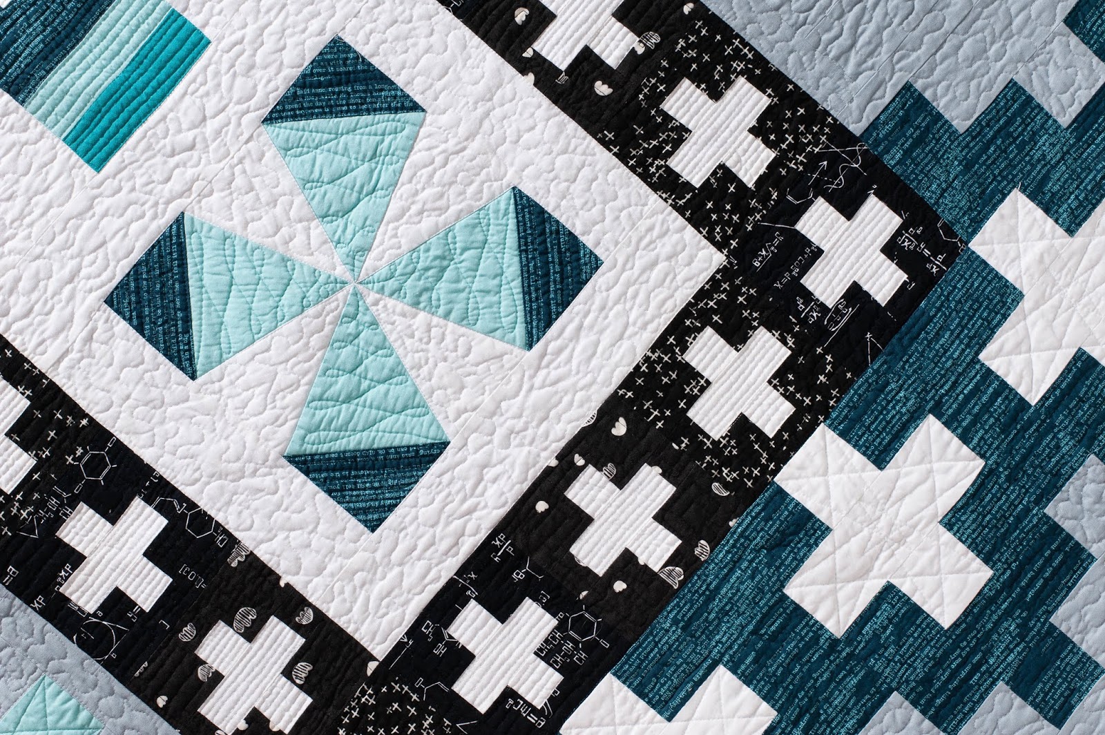 Meadow Mist Designs: Modern Plus Sampler Quilt ++ My Paper Pieced Areas