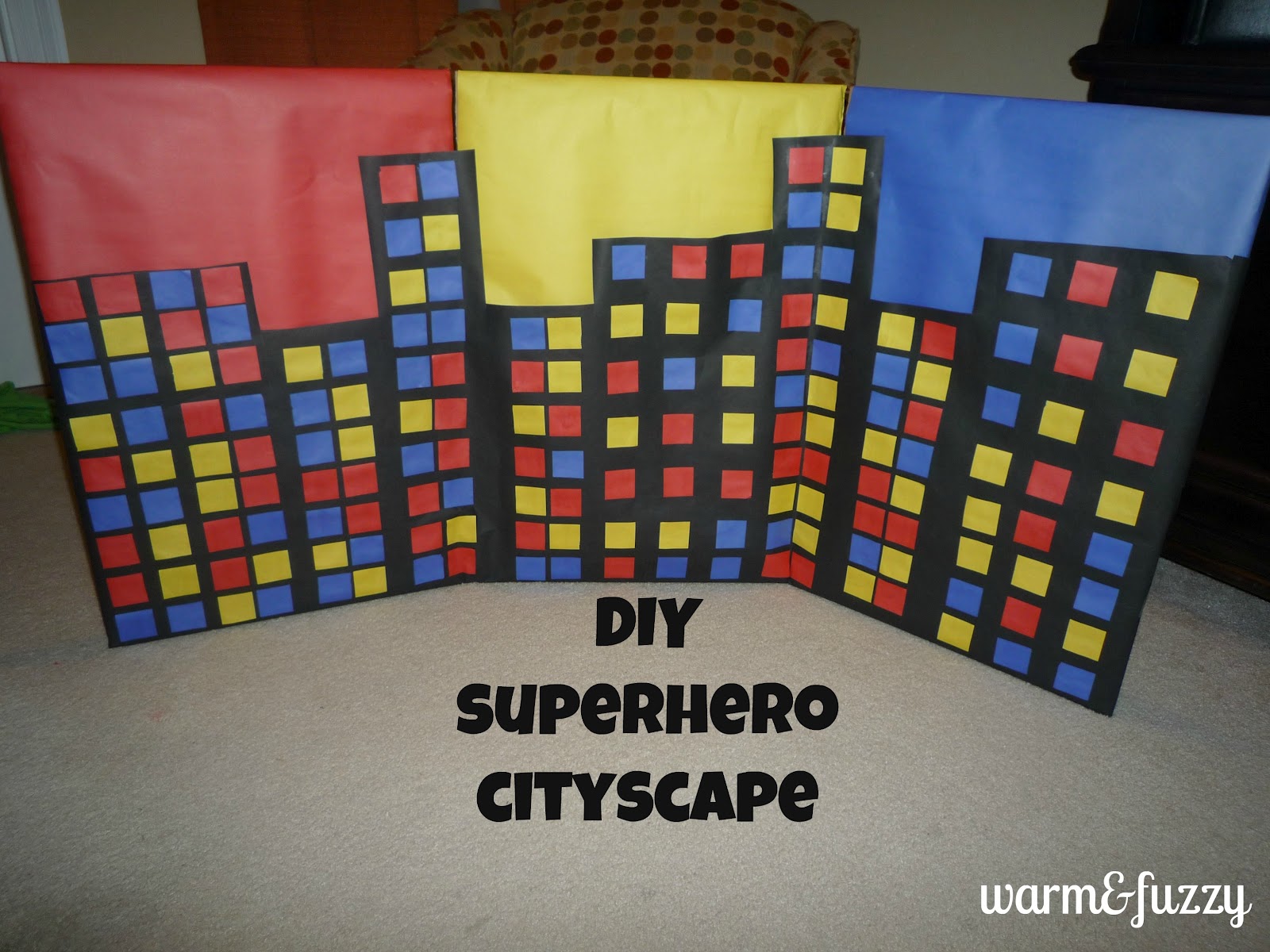 Warm & Fuzzy: DIY Superhero Cityscape
