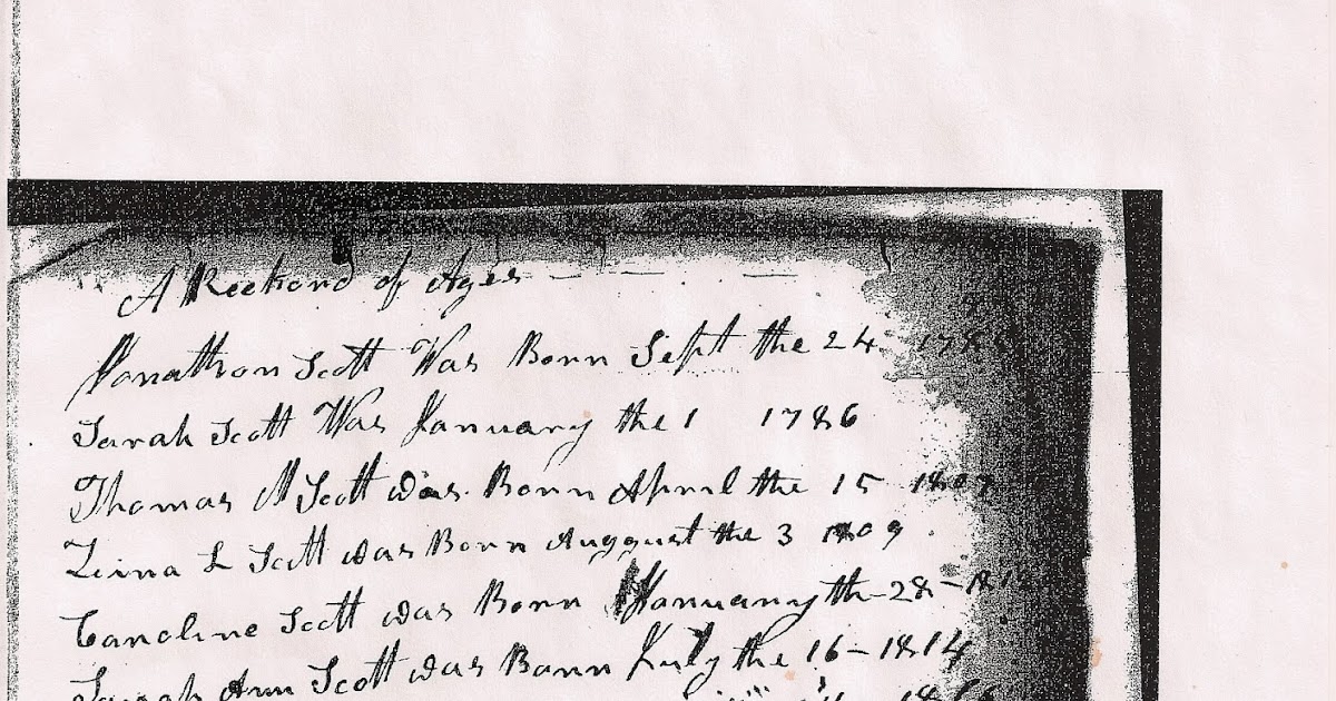 Who's Your Grammie?: Jonathan Scott (1784 - 1870) A Reckend of Ages