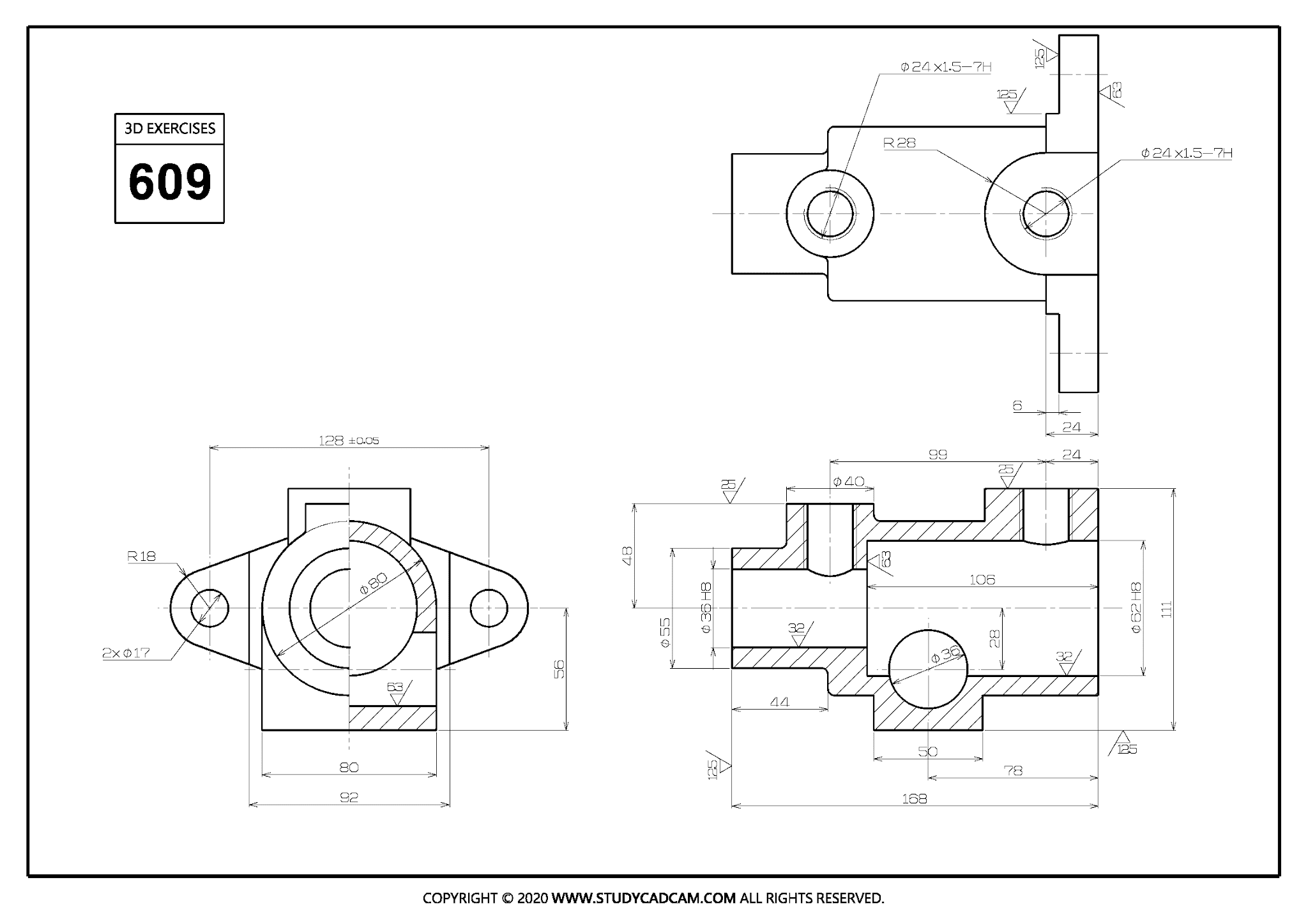 3D CAD EXERCISES 609