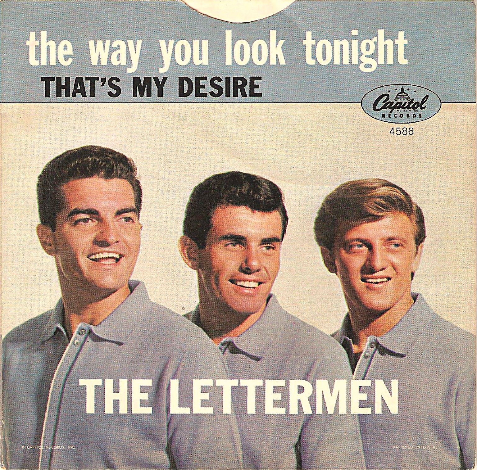 WHITE DOO-WOP COLLECTOR: THE LETTERMEN...Picture Sleeve