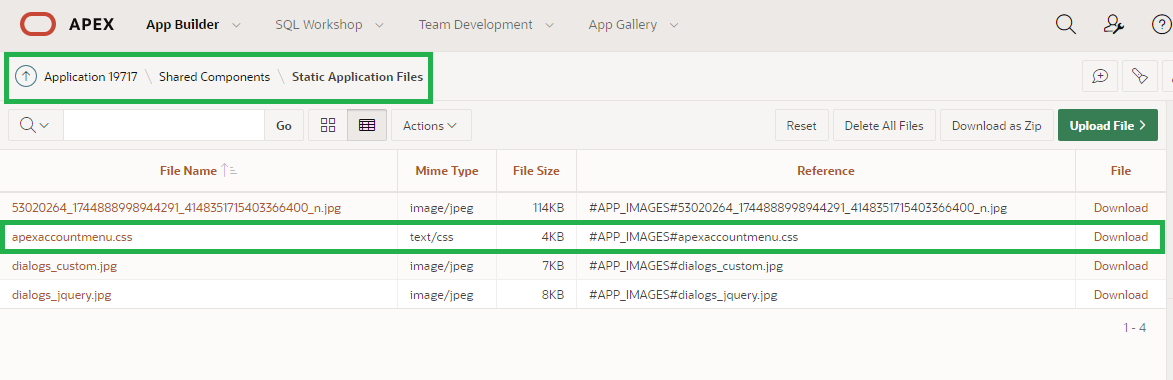 Add Custom CSS Files to Oracle APEX Application