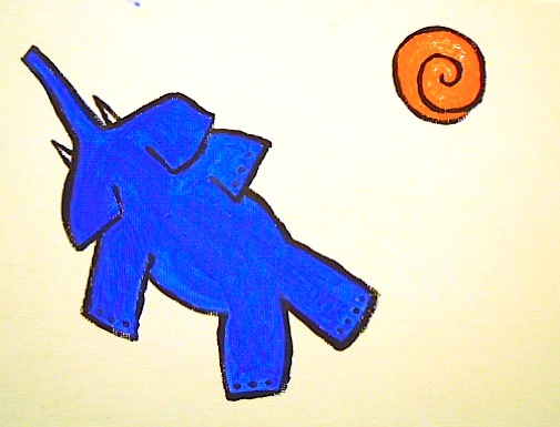 An Elephant a Day 2.0: Elephant No. 1: Keith Haring Elephants