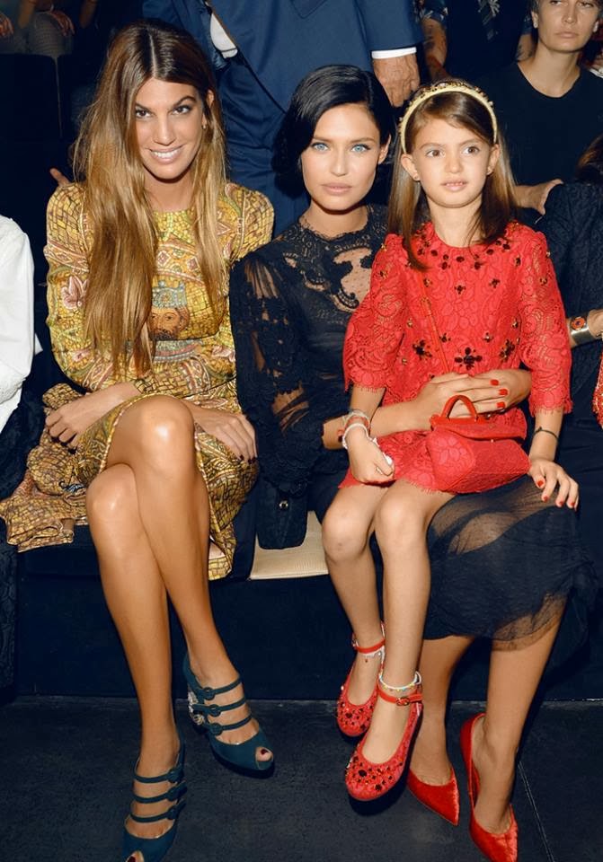 Bianca Balti with her beautiful daughter Matilde on Dolce & Gabbana ...
