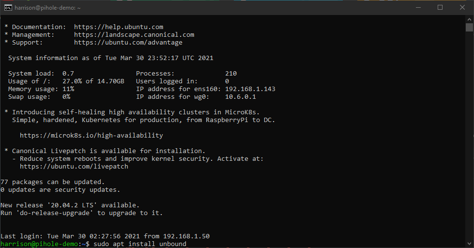 Crankshaft Technology Blog: How to set up a PiHole with PiVPN and ...