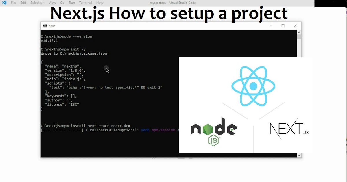 Next.js How to setup a project | Tutorial101