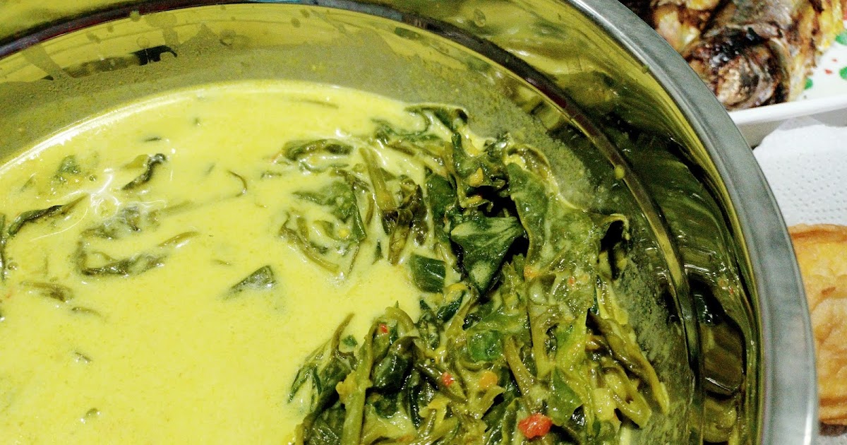 Sayur Raja Hijau Lemak Cili Api Dan Cencaru Bakar Menu Lunch Yummy
