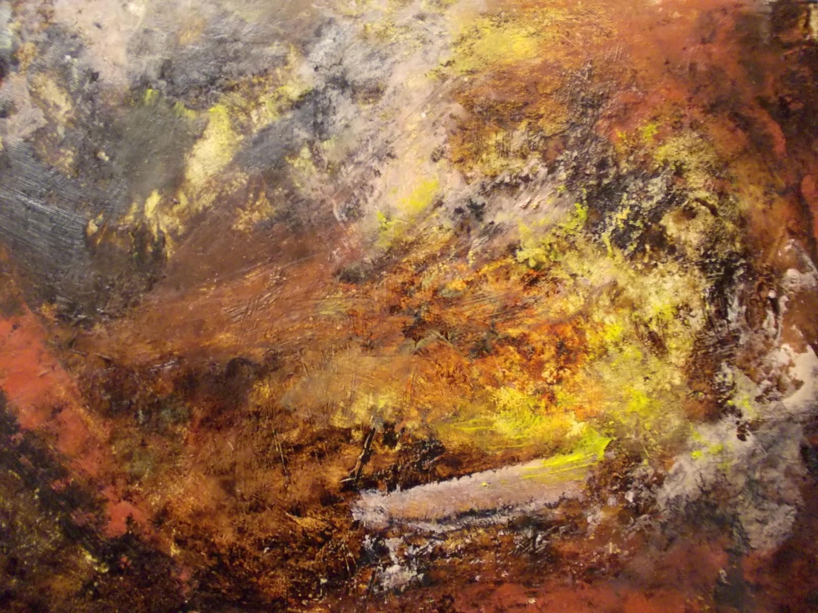 measuring space - sylvia teri : Cold Wax