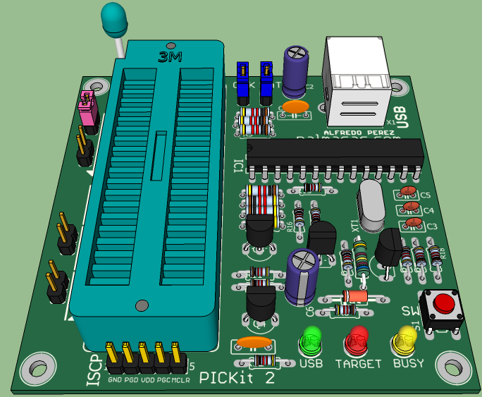 USB PIC MICROCONTROLLER PROGRAMMER PICkit 2 CLONE UPDATED ~ Hobbitronix