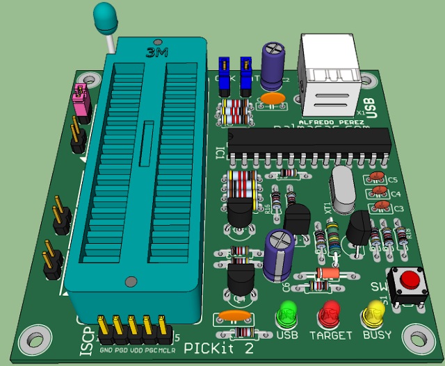 USB PIC MICROCONTROLLER PROGRAMMER PICkit 2 CLONE UPDATED - PASIÓN ...