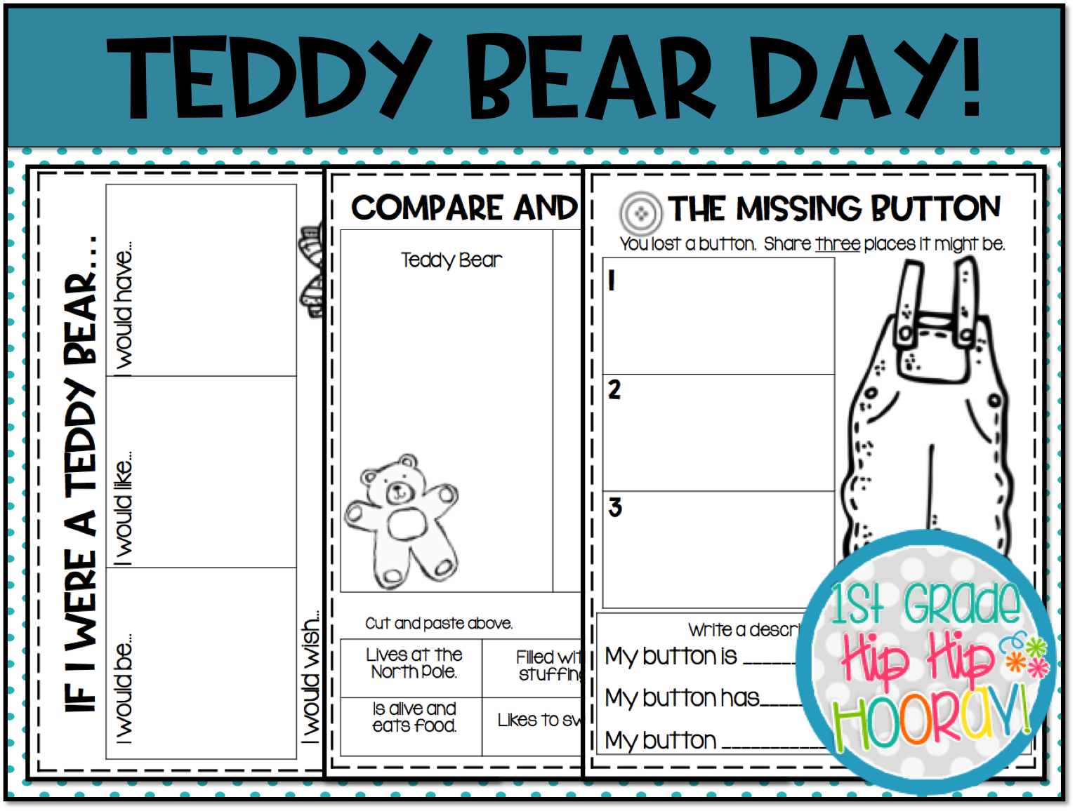 1st Grade Hip Hip Hooray!: Teddy Bear Day...September 9th