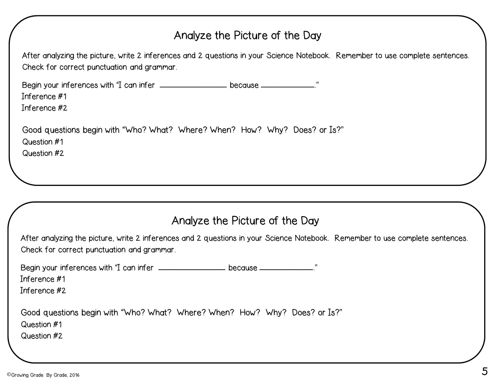 Growing Grade by Grade: Critical Thinking, Inference, and Analysis: A ...