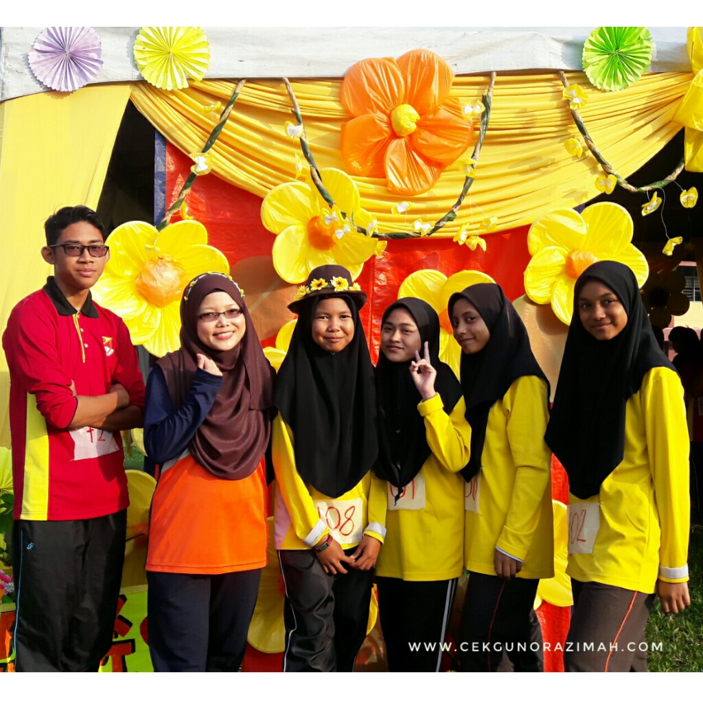 Kemeriahan sukan sekolah dengan tema floria ~ Cikgu Norazimah