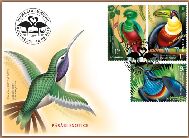 Rainbow Stamp Club: Exotic Birds on new stamps from Romfilatelia