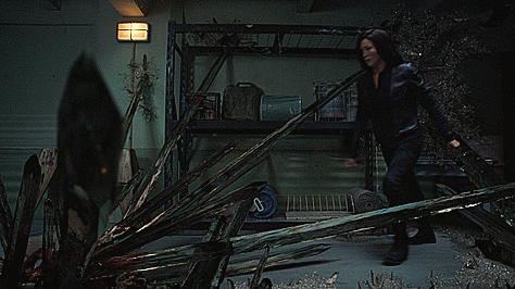 As Sarge drives, May baits Snow and takes her out with a simple ...