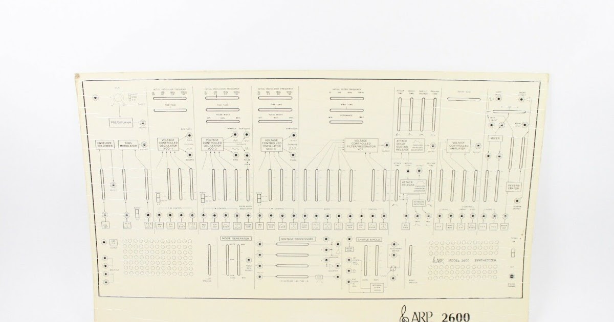 MATRIXSYNTH: Rare Original ARP 2600 Front Panel Facsimile