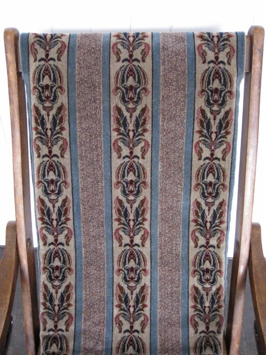 Mick Sheridan Upholstery: Victorian Campaign Chair in Vintage Moquette