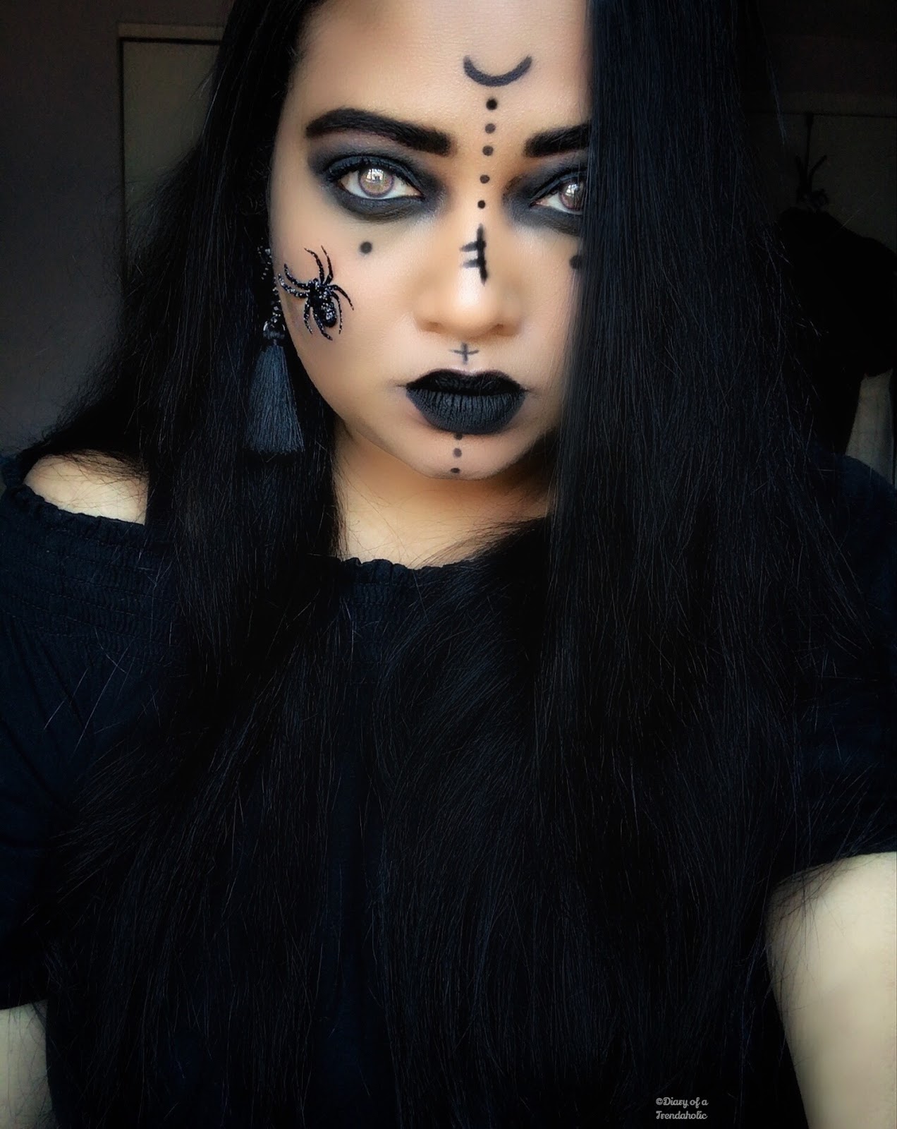 Diary of a Trendaholic : Evil Witch, Voodoo Priestess Halloween Makeup