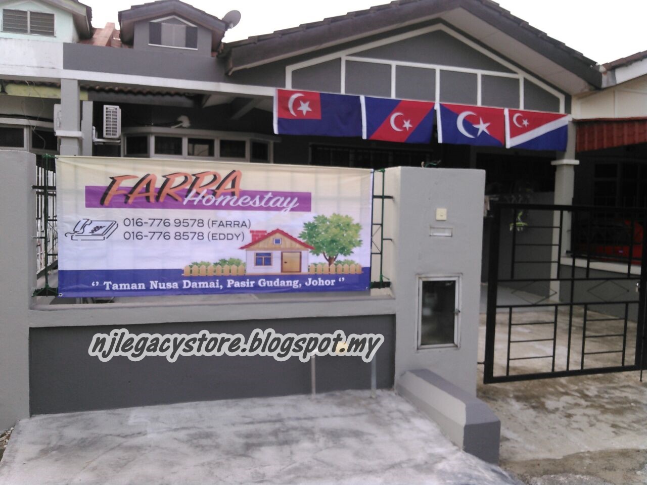 BANNER & BENDERA DAERAH - FARRA Homestay Taman Nusa Damai, Pasir Gudang ...