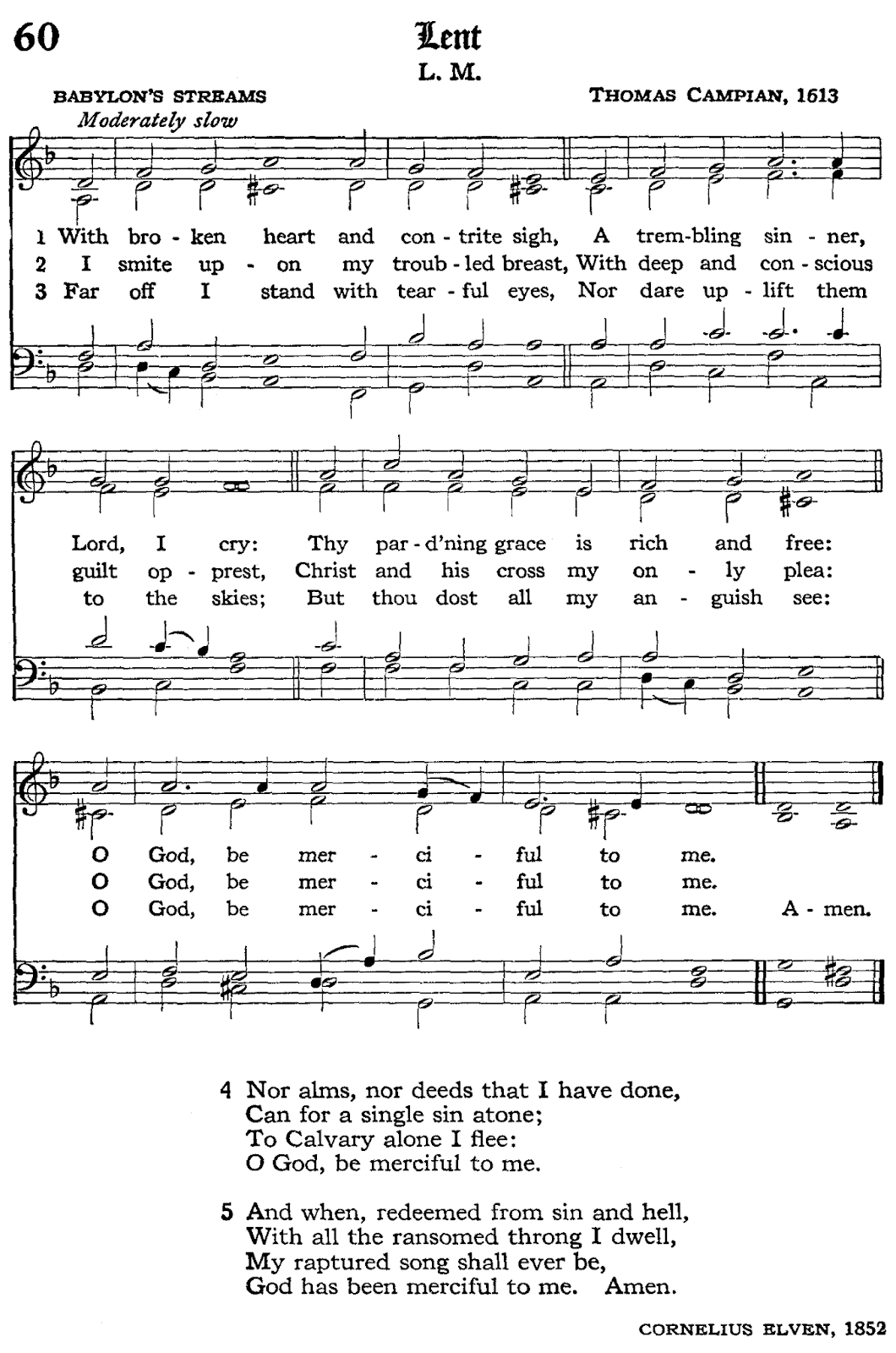 Anglican Music: God be merciful to me...