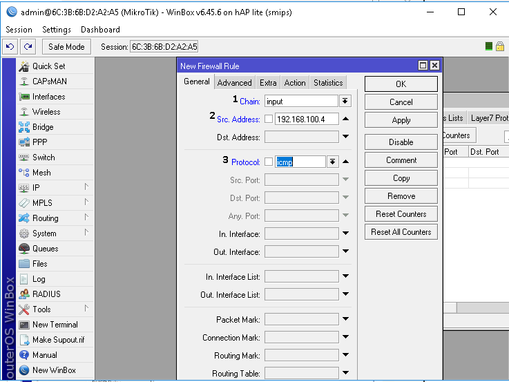 FILTER RULE - MIKROTIK FIREWALL