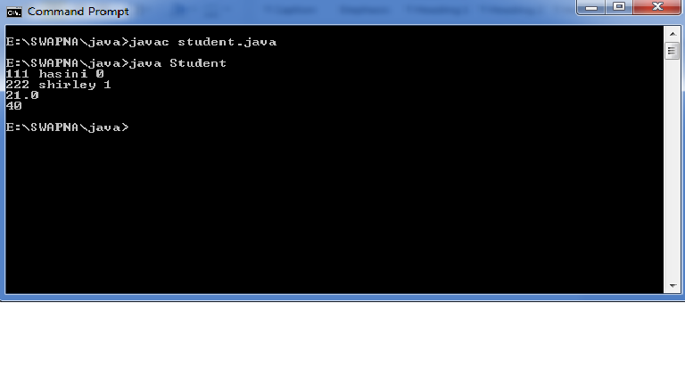 SWAPNA MEDIKONDA: Write a JAVA program demonstrating the difference ... SWAPNA MEDIKONDA: Write a JAVA program demonstrating the difference ...