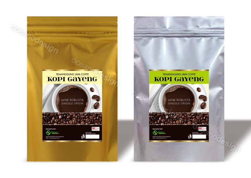 desain packaging / kemasan kopi gayeng - Jasa Desain Grafis Jogja