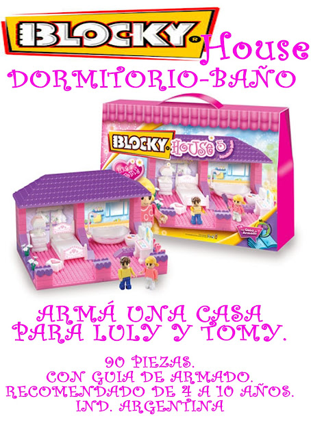 Juguetería León: BLOCKY HOUSE DORMITORIO-BAÑO 90 PIEZAS