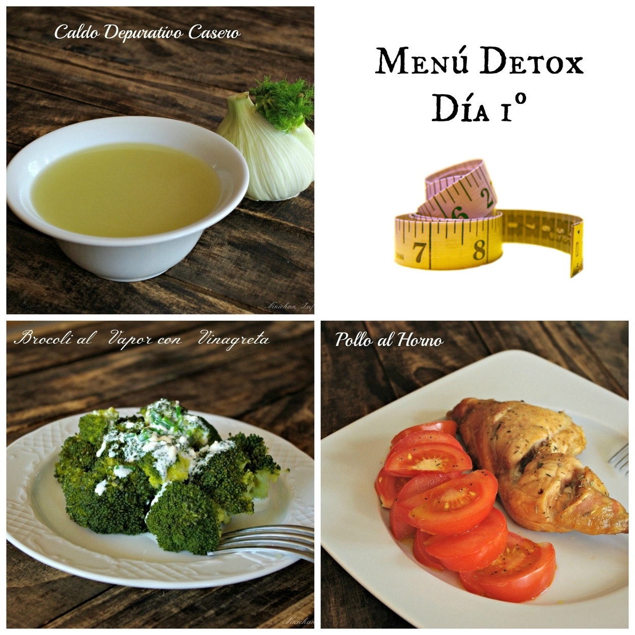 Comida Detox Día 1 (Tres Platos) - Recetas de una Gatita Enamorada