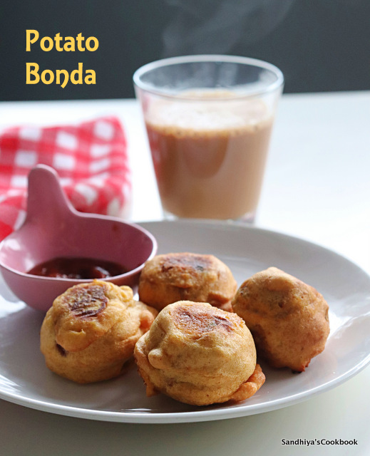 Sandhiya's Cookbook: Urulai Kizhangu Bonda | Potato Bonda | Aloo Bonda