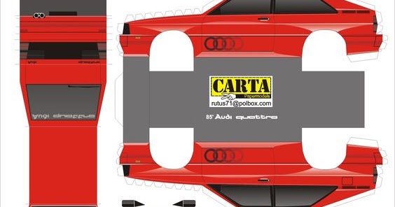 SP. Papel Modelismo: PaperCraft - 85" Audi Quattro