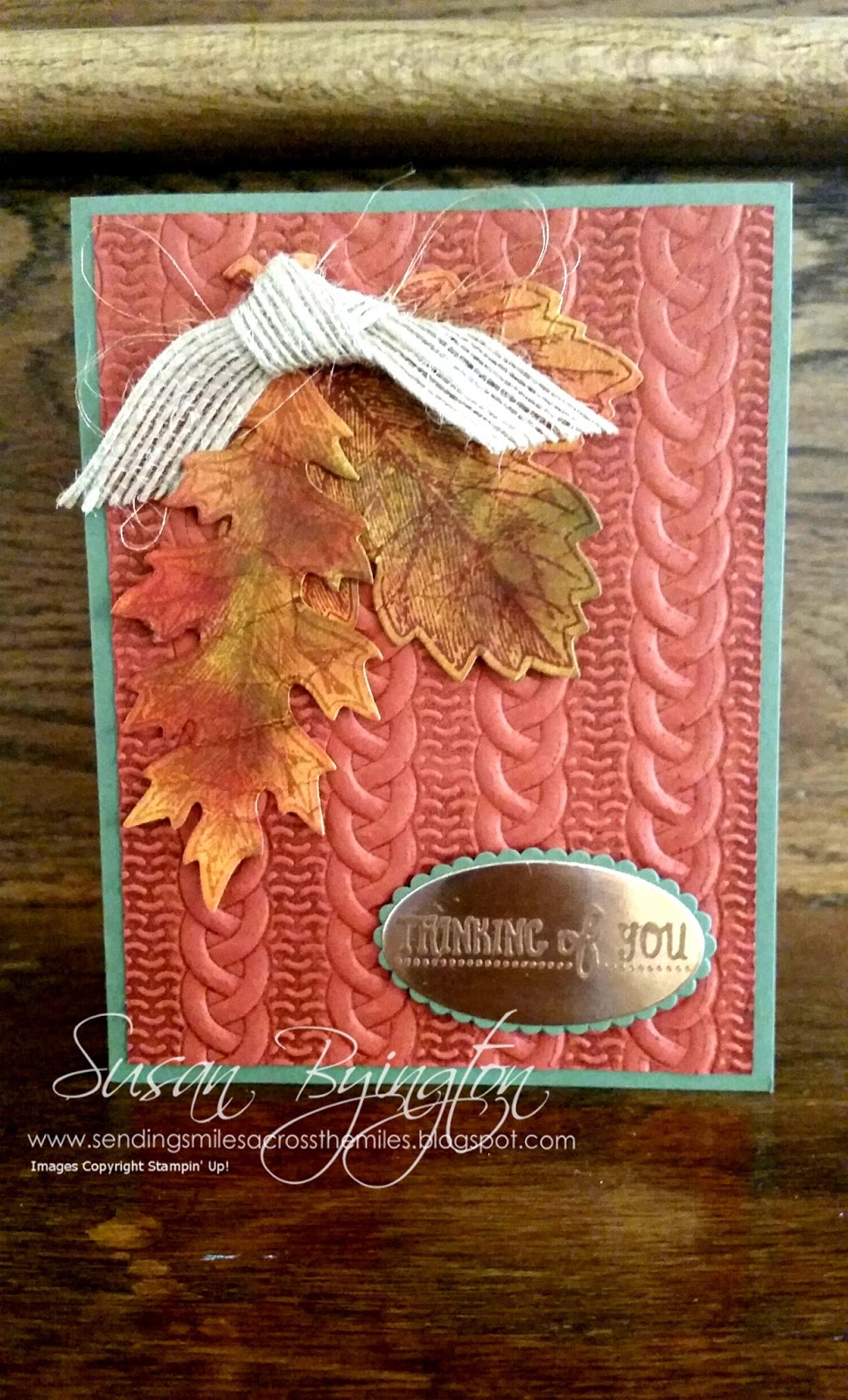 Sending Smiles Across The Miles: Cable Knit Embossing Folder with ...