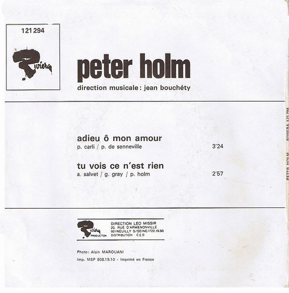 Les Chansons Perdues: Peter Holm