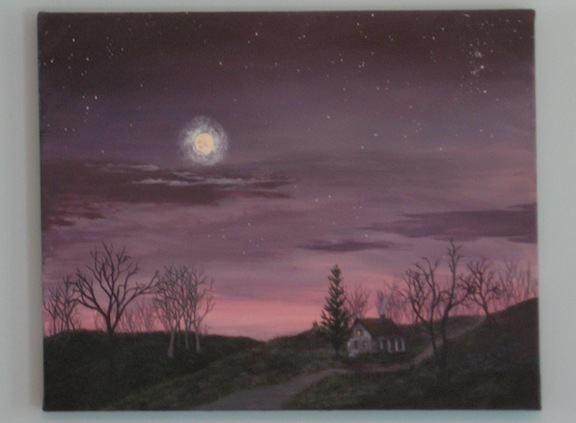 Creative Everyday Life with Mary Lemmenes: A Quiet Night Scene Painting ...