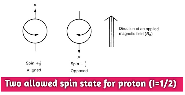 NMR spectroscopy- Basic principle, Nuclear spin, Absorption process for ...