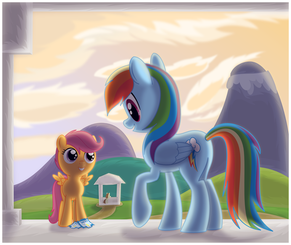 Equestria Daily - MLP Stuff!: Story: Scootaloo in Cloudsdale