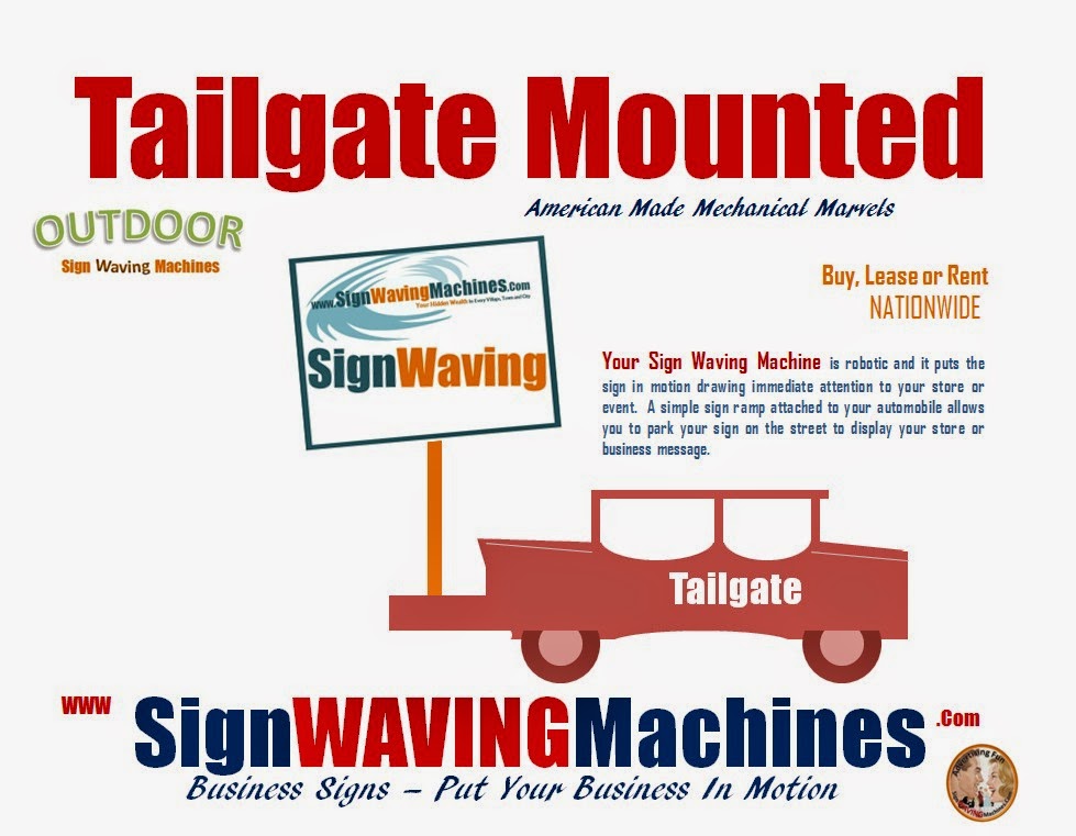 Sign Waving Sign Spinning Machine Robot Spinners Advertising Signs ...