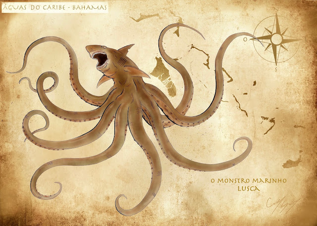 Lusca – Lenda Caribenha - My Creature Now