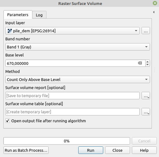 How to Calculate Raster Surface Volume in QGIS
