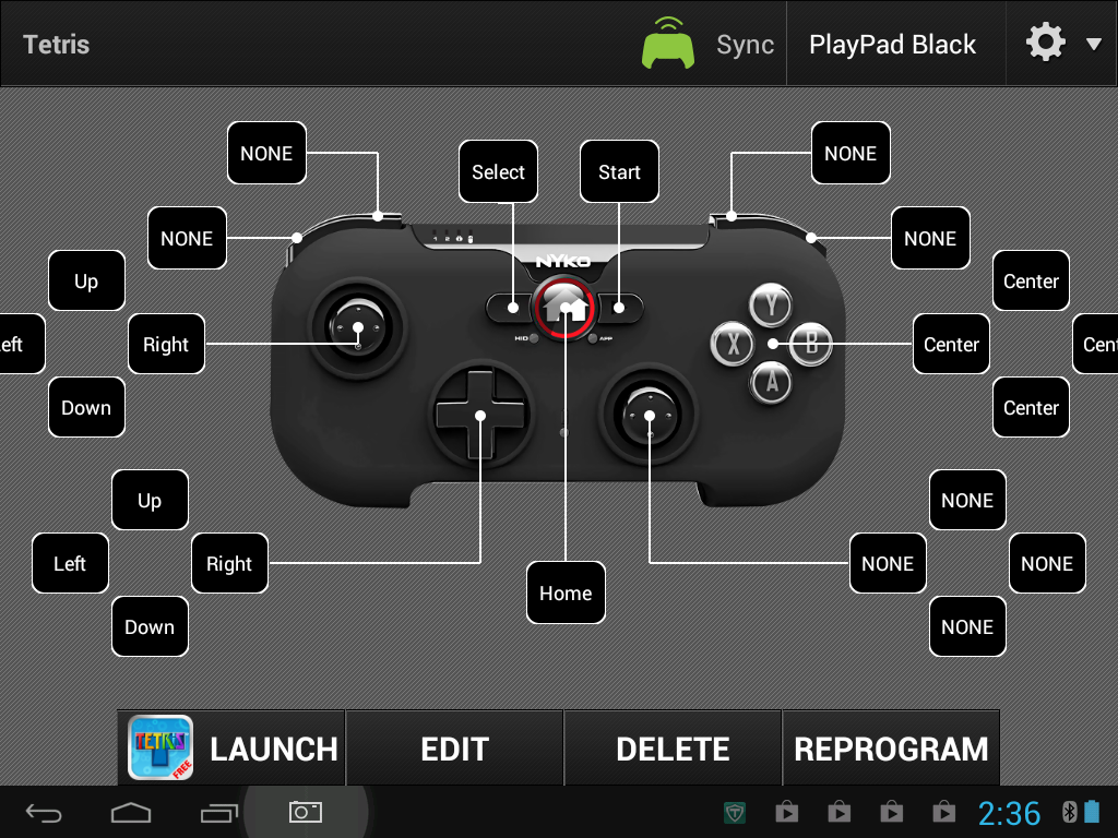 Nyko PlayPad: TETRIS: Nyko Playground Controller Mapping
