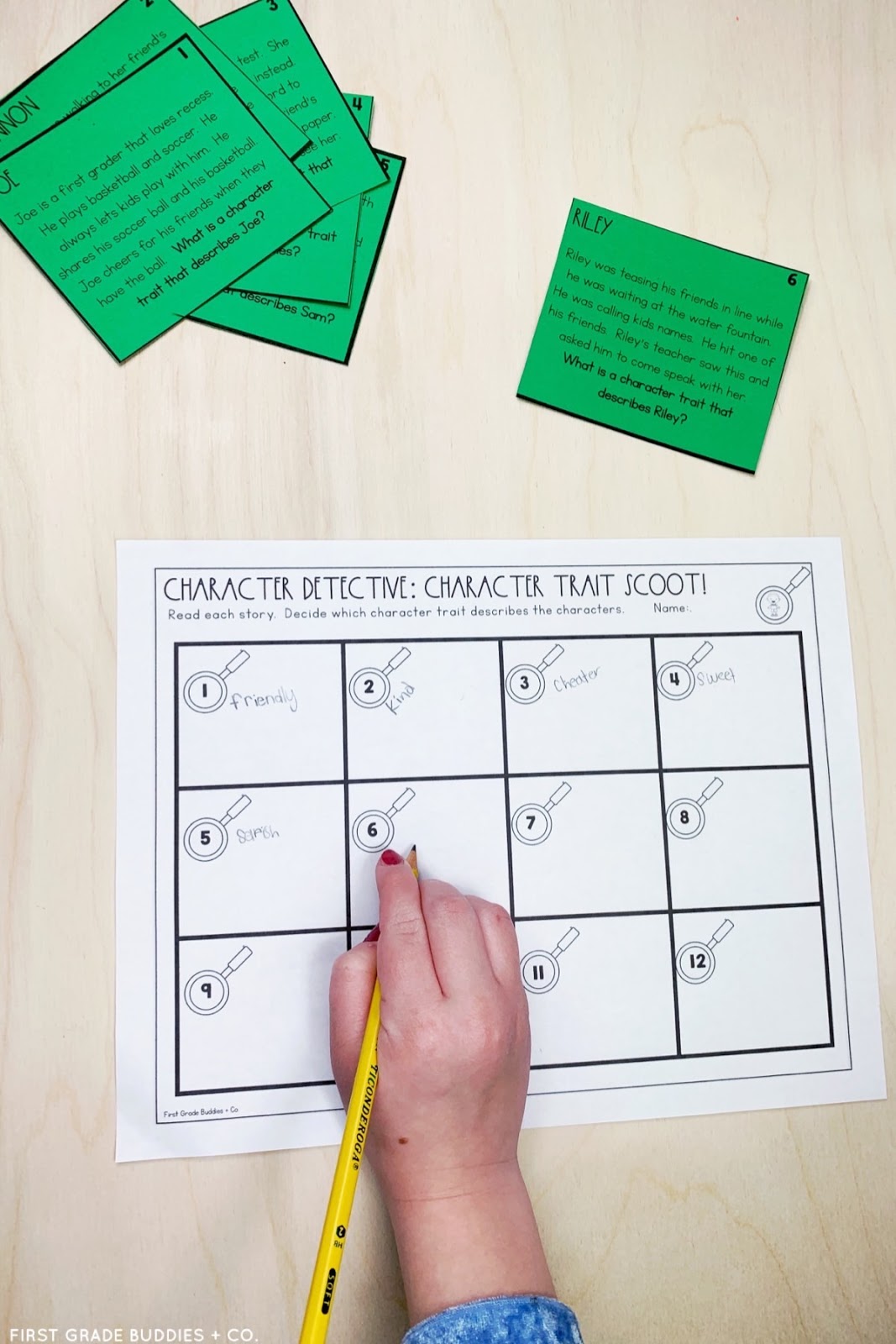 Character Traits Detective | First Grade Buddies