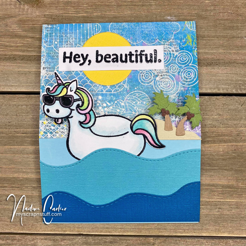 Easy Summer Easel Card ~ Nadine Carlier