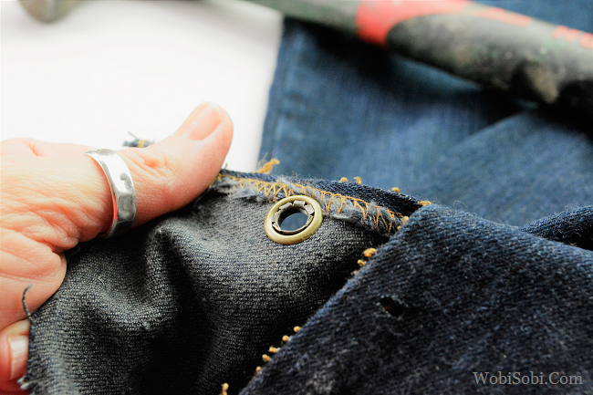 WobiSobi: Grommet/Eyelet Hem: Jean DIY