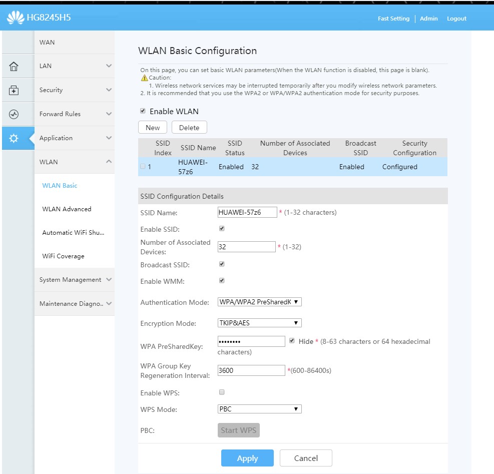 Cara ganti password wifi modem INDIHOME model HUAWEI HG8245H5