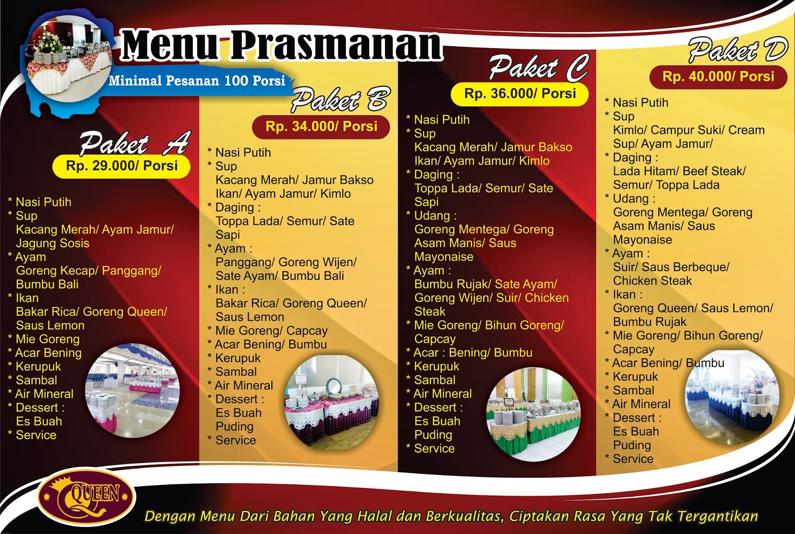 QUEEN CATERING MAKASSAR: DAFTAR MENU